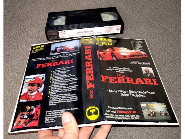 ENZO FERRARI retki VHS vintage