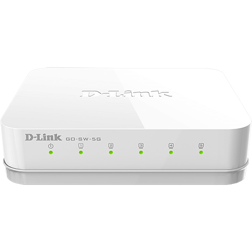 D-Link DlinkGO 5-Port Gigabit 10/100/1000Mbps Desktop Switch | GO-SW-5G