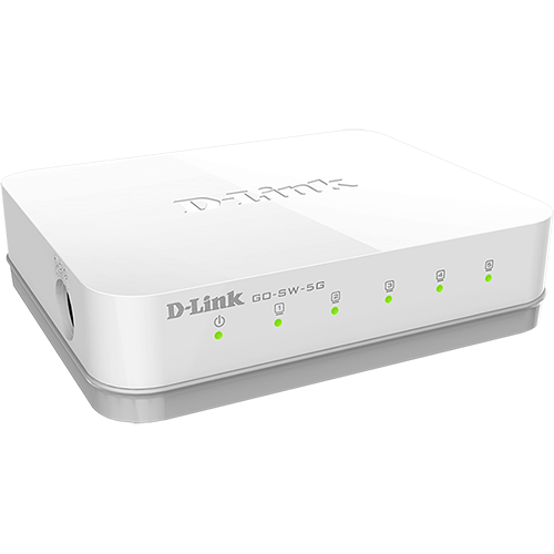 D-Link DlinkGO 5-Port Gigabit 10/100/1000Mbps Desktop Switch | GO-SW-5G