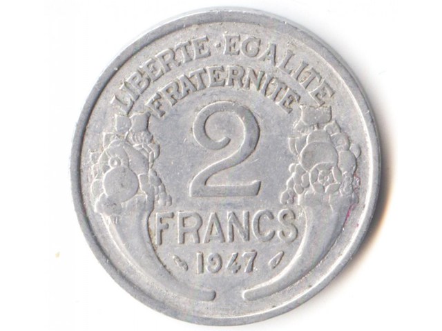 Francuska 2 francs 1947