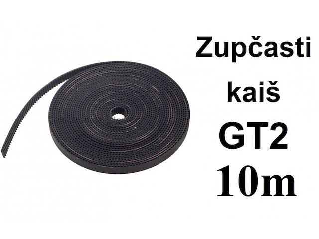 Zupcasti kais za CNC projekte GT2 - 10m - AKCIJA