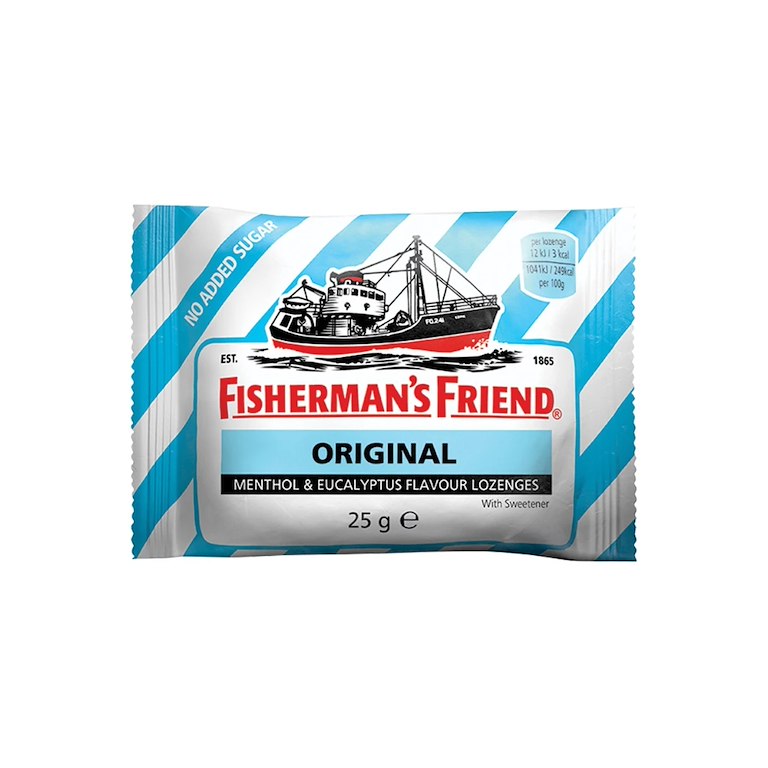 Fishermans Friend ORIGINAL Komprimati sa Ukusom Eukaliptusa bez Dodatog Šećera sa Zaslađivačima 25 g