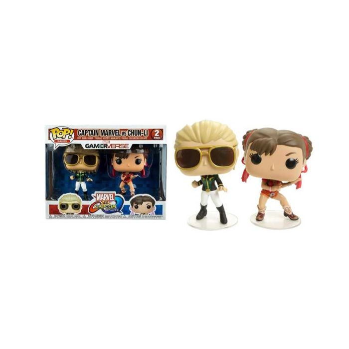 Figura Funko POP! Capcom vs Marvel 2-PACK Captain Marvel vs Chun-Li (Player 2)