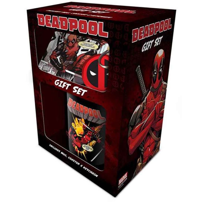 Poklon set - Deadpool - Mug, Coaster & Keychain Set