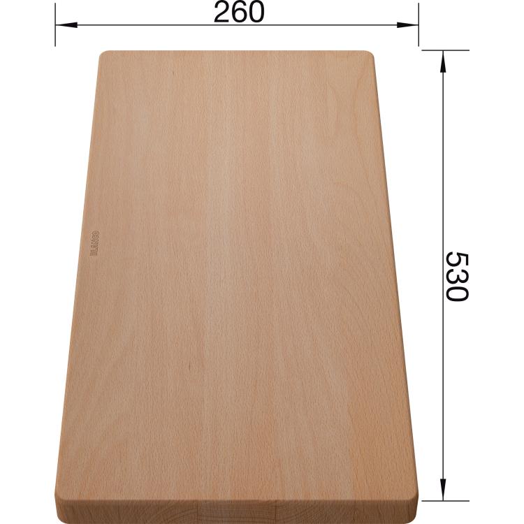BLANCO DASKA ZA SEČENJE drvo bukva 530x260x28mm