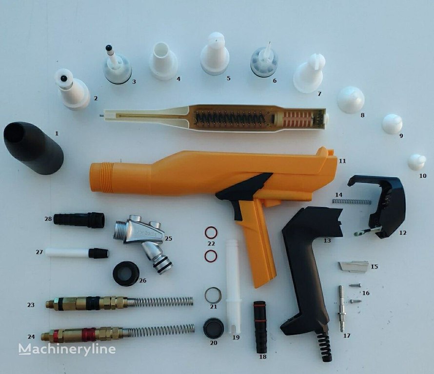 Nova VOGAMAKINA Powder gun replacement parts Gema, Wagner oprema za plastifikaciju metala