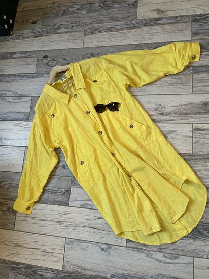 Yellow   retro shirt/dress