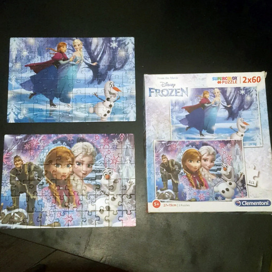 frozen puzzle clementoni 2x60 5-99 god