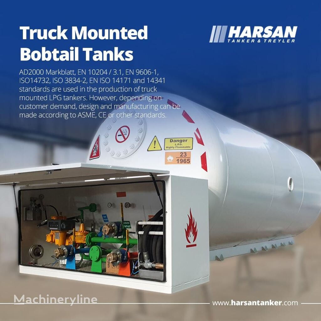 Nova Harsan 2024 MODEL 20 M3 LPG BOBTAIL TANK gasna oprema