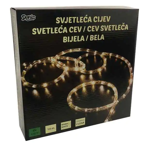 LED svetlosno crevo 10m toplo belo