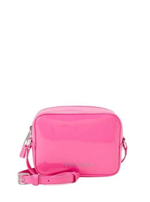 Lakovana pink ženska torbica