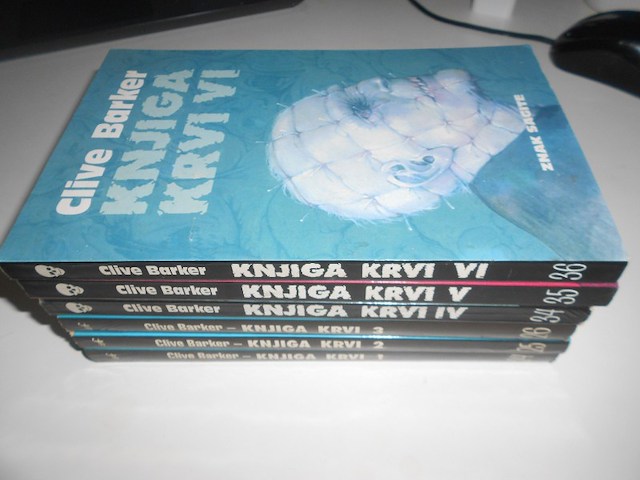 clive barker  knjiga krvi 1-6  komplet