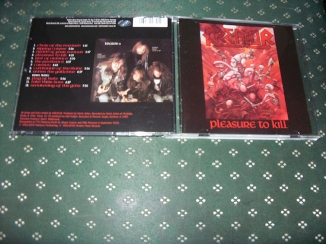 Kreator ‎– Pleasure To Kill CD Noise Germany 2000.