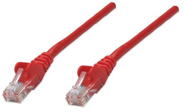 Intellinet prespojni mrežni kabal Cat6, UUT,P 0.5m, crveni