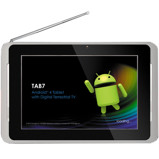 Android tablet 7", Wi-Fi, GPS, FM radio, DVB-T MPEG2/4