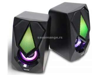 Microlab B-25 Stereo zvučnici black, 6W RMS (2 x 3W), USB power, 3,5mm RGB 43725