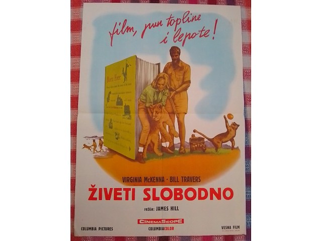 plakat ŽIVETI SLOBODNO