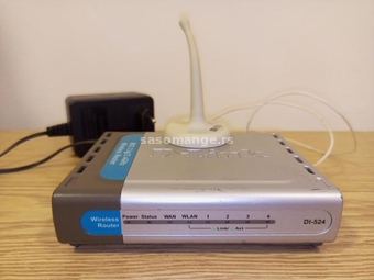 WiFi Ruter D-Link 802.11g / 2,4GHz Wireless Router DI-524