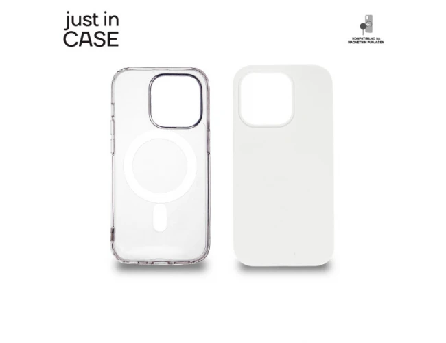 Just In Case MAGPL110WH 2u1 Extra case MAG MIX PLUS paket maski BELI za iPhone 14 Pro