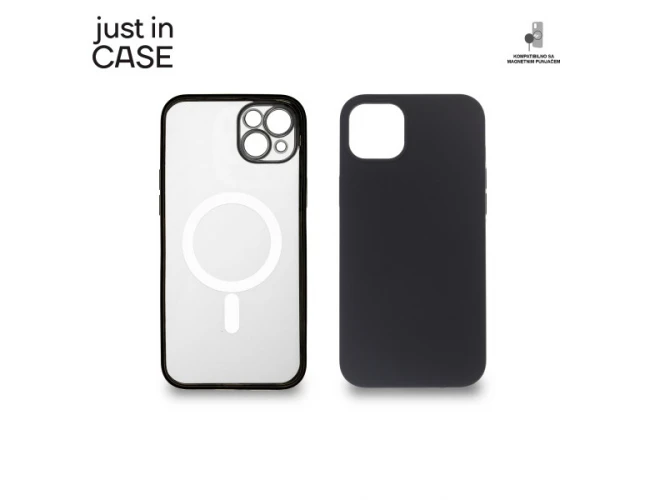 Just In Case MAGPL109BK 2u1 Extra case MAG MIX PLUS paket maski CRNI za iPhone 14 Plus