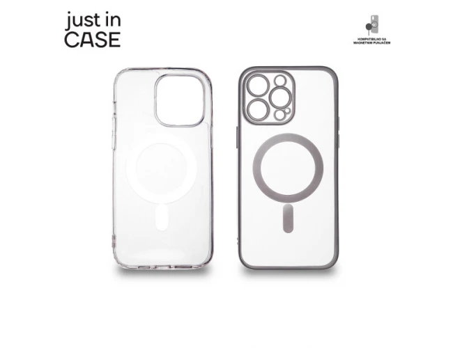 Just In Case MAG111SL 2u1 Extra case MAG MIX paket maski SREBRNI za iPhone 14 Pro Max