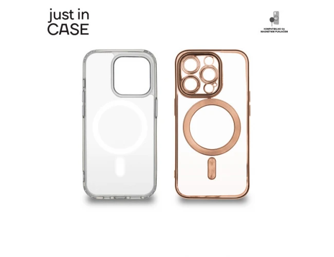 Just In Case MAG113PK 2u1 Extra case MAG MIX paket maski PINK za iPhone 15 Pro