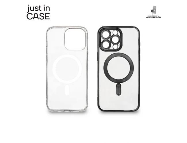 Just In Case MAG115BK 2u1 Extra case MAG MIX paket maski CRNI za iPhone 15 Pro Max