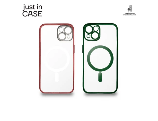 Just In Case MAG108GNRD 2u1 Extra case MAG MIX paket maski ZELENO CRVENI za iPhone 14