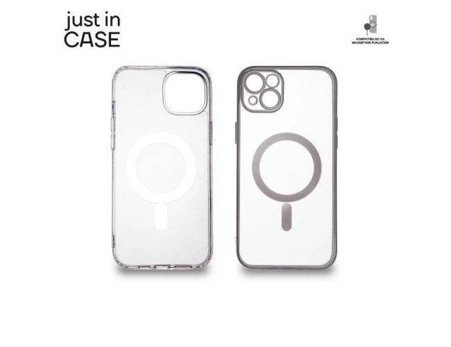 Just In Case MAG109SL 2u1 Extra case MAG MIX paket maski SREBRNI za iPhone 14 Plus