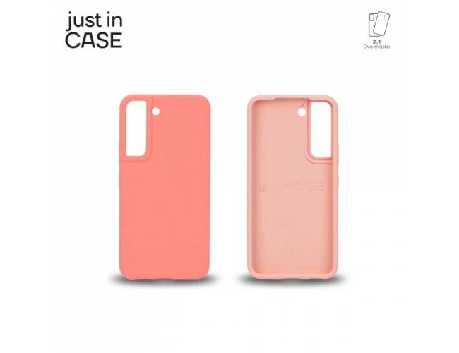 Just In Case MIXPL205PK 2u1 Extra case MIX PLUS paket maski PINK za Galaxy S22