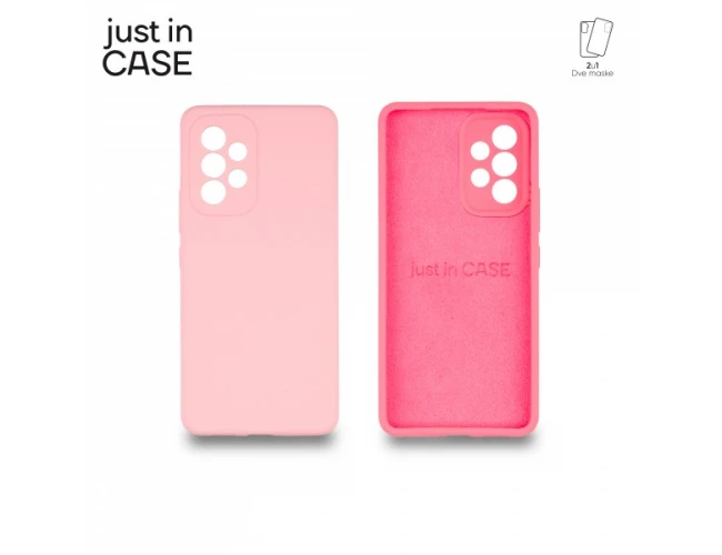 Just In Case MIXPL208PK 2u1 Extra case MIX PLUS paket maski PINK za Galaxy A53 5G