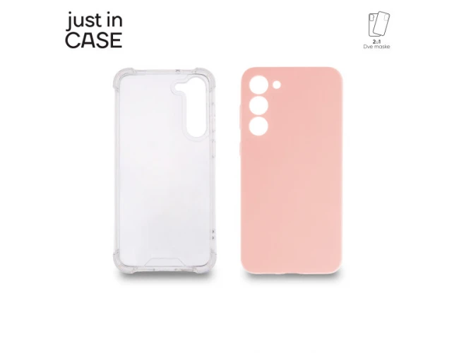 Just In Case MIX217PK 2u1 Extra case MIX paket maski PINK za Galaxy S23 Plus