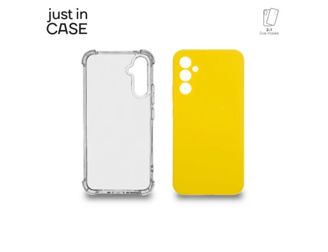 Just In Case MIX220YL 2u1 Extra case MIX paket maski maski za telefon ŽUTI za Galaxy A34 5G