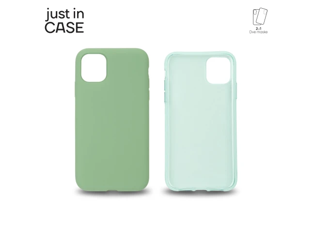 Just In Case MIX102GN 2u1 Extra case MIX paket maski ZELENI za iPhone 11