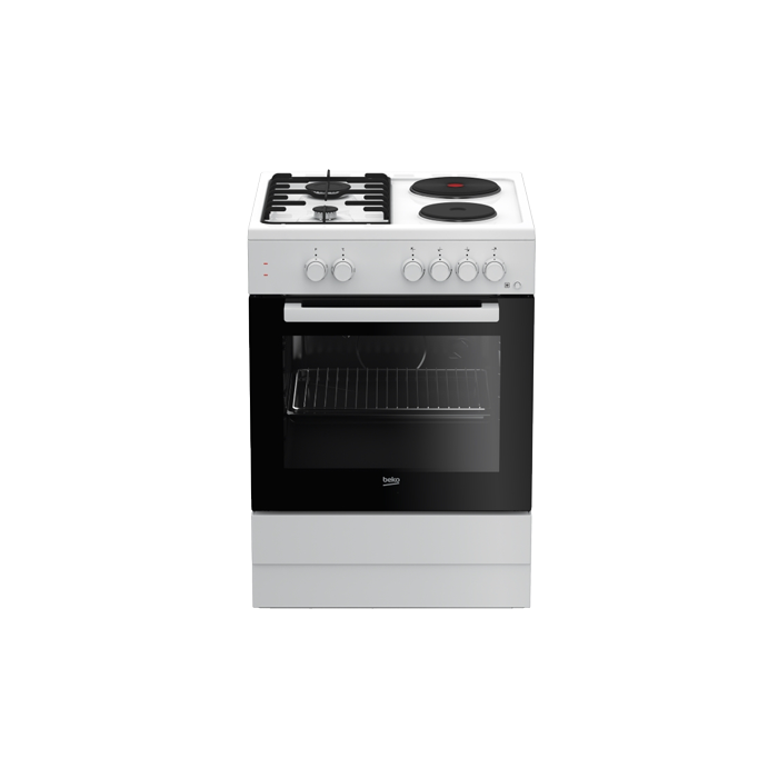 BEKO Kombinovani šporet FSS64010DW Ringla/Gorionik, Konvencionalna, 67 l, A