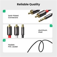 KABEL 2RCA + 3,5STEREO 1m