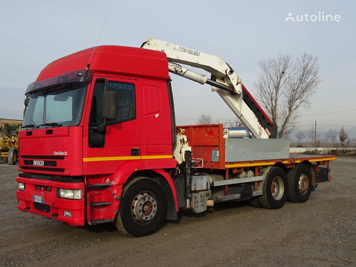 IVECO EUROSTAR 240E42 kamion s ravnom platformom
