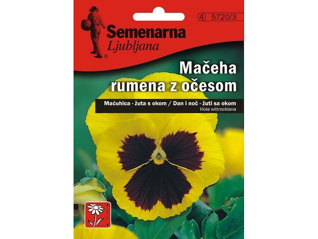Cveće Dan i noć - žuti sa okom - Viola wittrockiana 5 kesica 5720/3