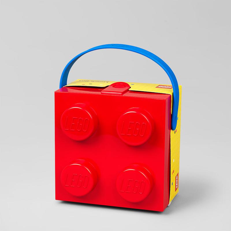LEGO kutija za užinu sa ručkom: Crvena