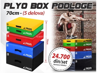 Plio box/ Plyo box podloge set 70cm / 5 kom: 6+8+14+18+24cm