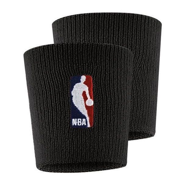 NBA DRI-FIT BASKETBALL WRISTBANDS 'BLACK'