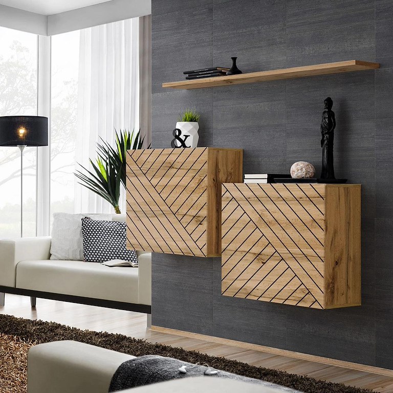 Switch I Line Wtl Sw SB1 - L komoda 130x30x110 cm hrast wotan