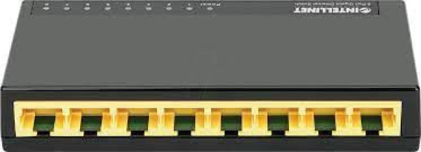 MH Network Swc,1 Gb, 8-Port,Desktop,RJ45,Plastic Case, crni