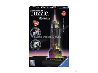 Ravensburger 3D puzzle (slagalice) - Empire State Building nocno izdanje