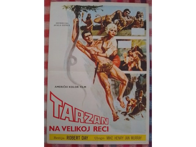 plakat TARZAN NA VELIKOJ RECI