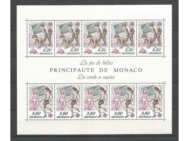 Monako 1989. EVROPA CEPT cist blok