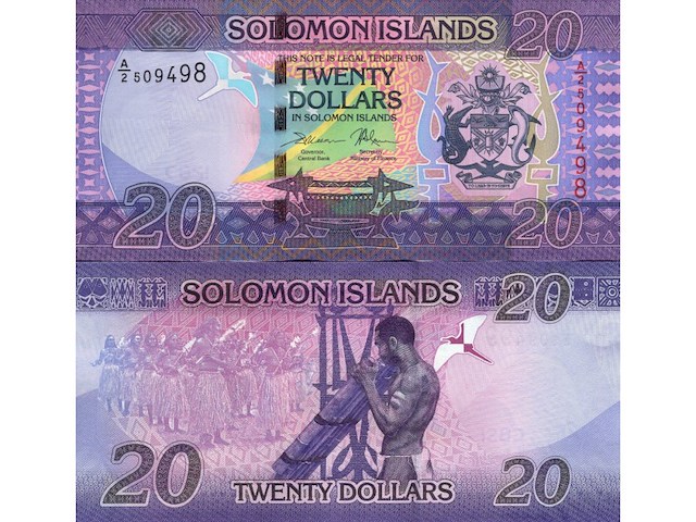 SOLOMON ISLANDS 20 Dollars 2017 UNC, P-34