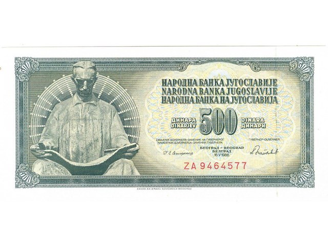 500 dinara 1986 UNC ZA zamenska