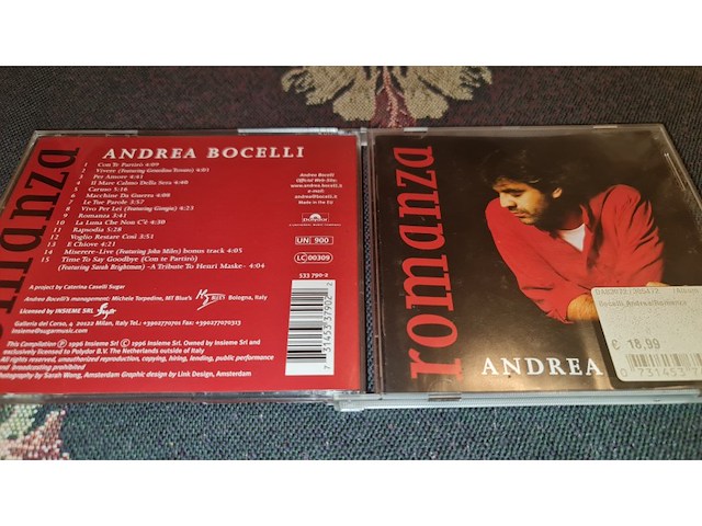 Andrea Bocelli - Romanza , ORIGINAL