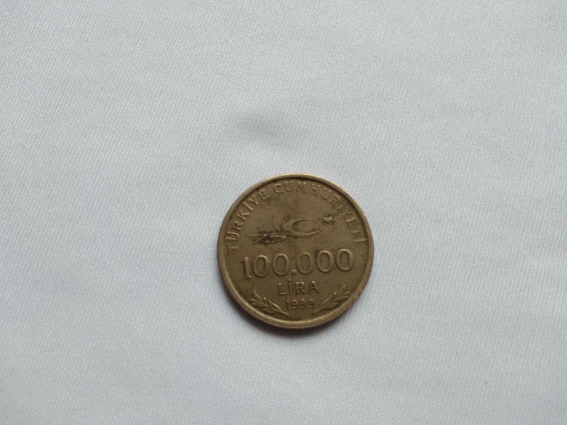 Turska 100.000 lira,1999 god.